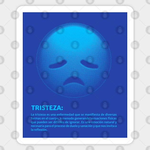 LAS EMOCIONES, TRISTEZA - Triste - Sticker | TeePublic