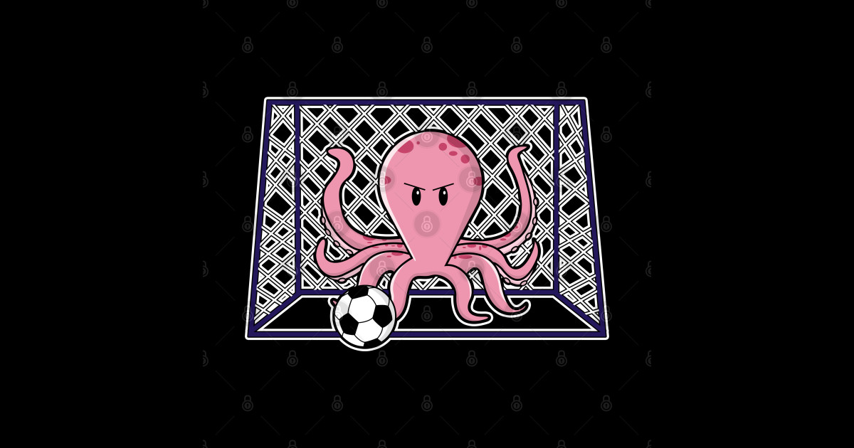 Octopus Goalkeeper Soccer ball - Soccer - Sticker | TeePublic