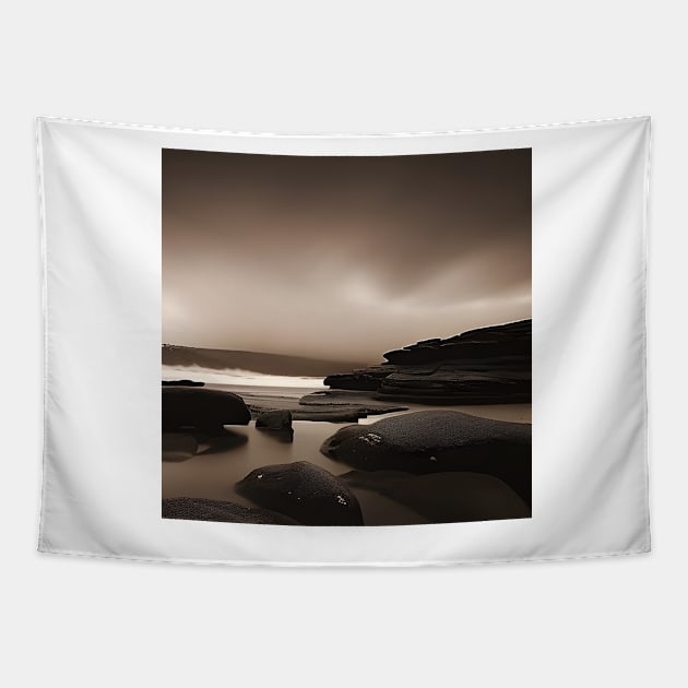 Victorian Coastal Landscape Rocks Photo - Melbourne - Tapestry | TeePublic