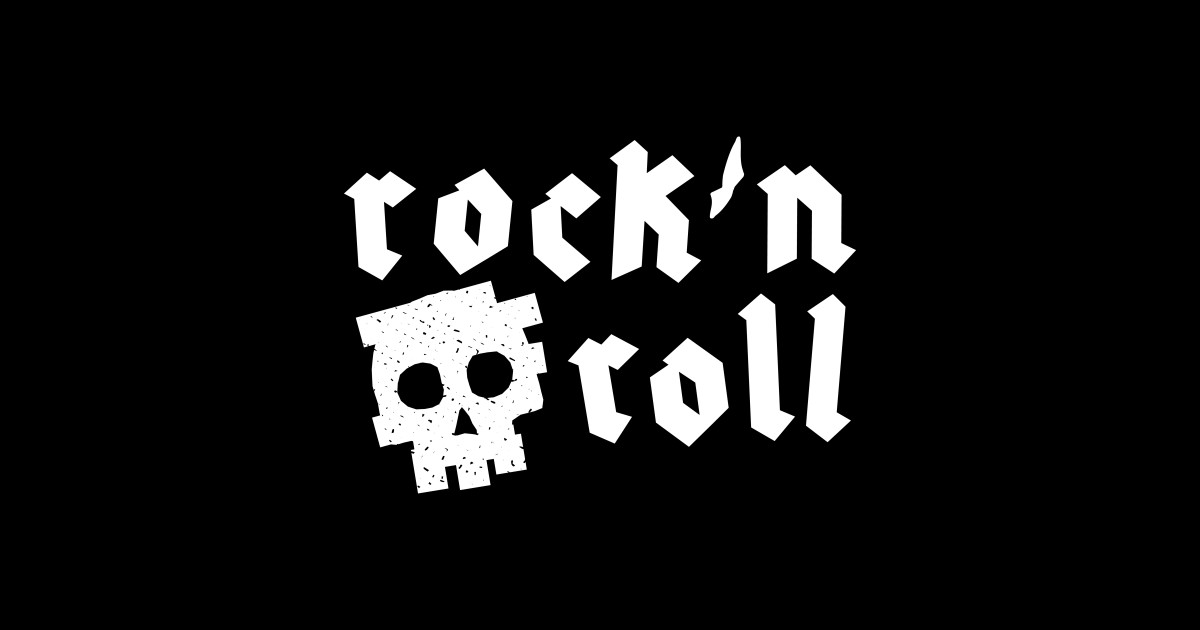 rock n roll design - Rock N Roll - Sticker | TeePublic