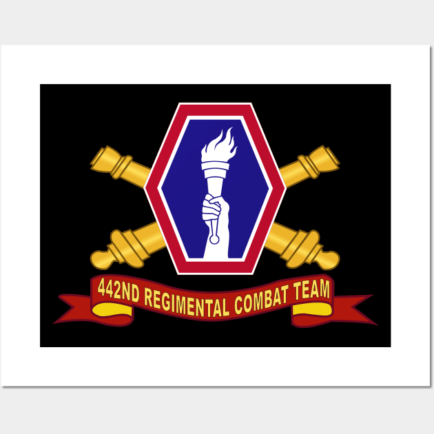 442nd Infantry Regimental Combat Team w Artillery Br - SSI - Ribbon X ...