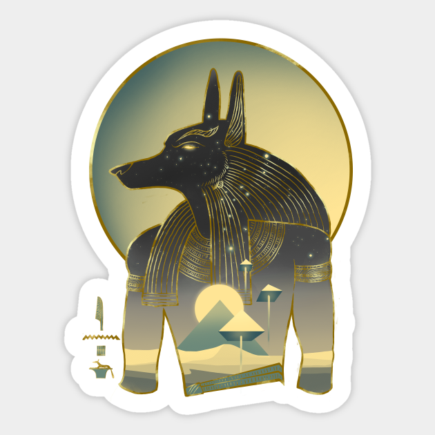 Anubis - Anubis Egyptian God - Sticker | TeePublic