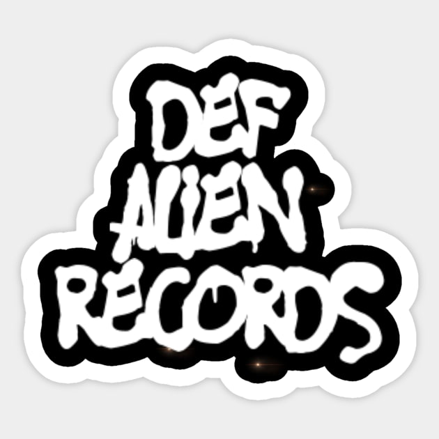 DEF ALIEN VINTAGE GRAF LOGO - Def Alien Records - Sticker | TeePublic
