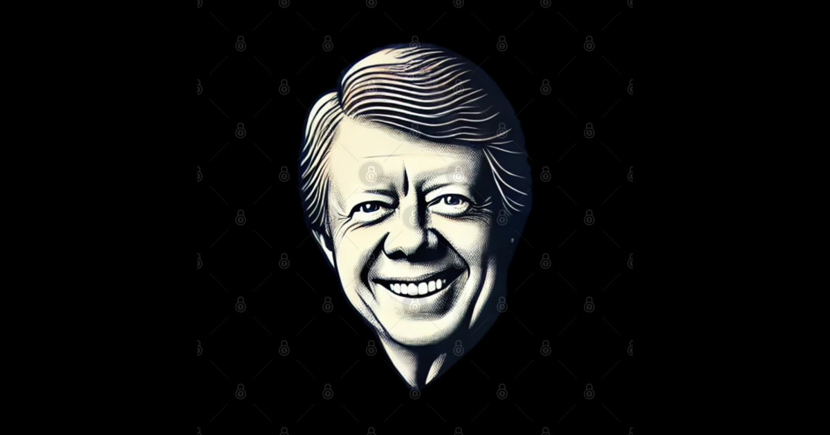 Carter Face - Jimmy Carter - Sticker | TeePublic