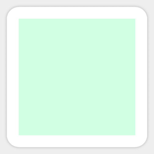 Summer Mint Green Solid Color - Mint - Sticker | TeePublic