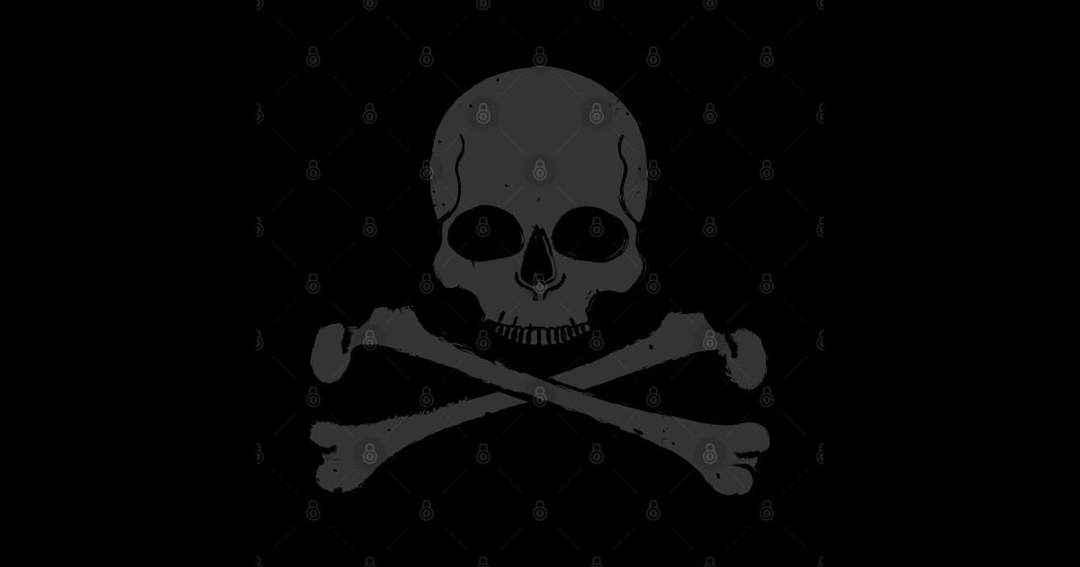 Jolly Roger - Skull and Crossbones - Jolly Roger - Sticker | TeePublic