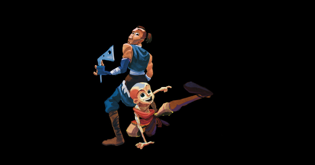 Aang and Sokka - Avatar The Last Airbender - Posters and Art Prints ...