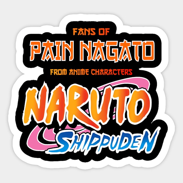 PAIN NAGATO MERCH VTG FAN ART - Pain Nagato Merch Vtg Fan Art - Sticker ...