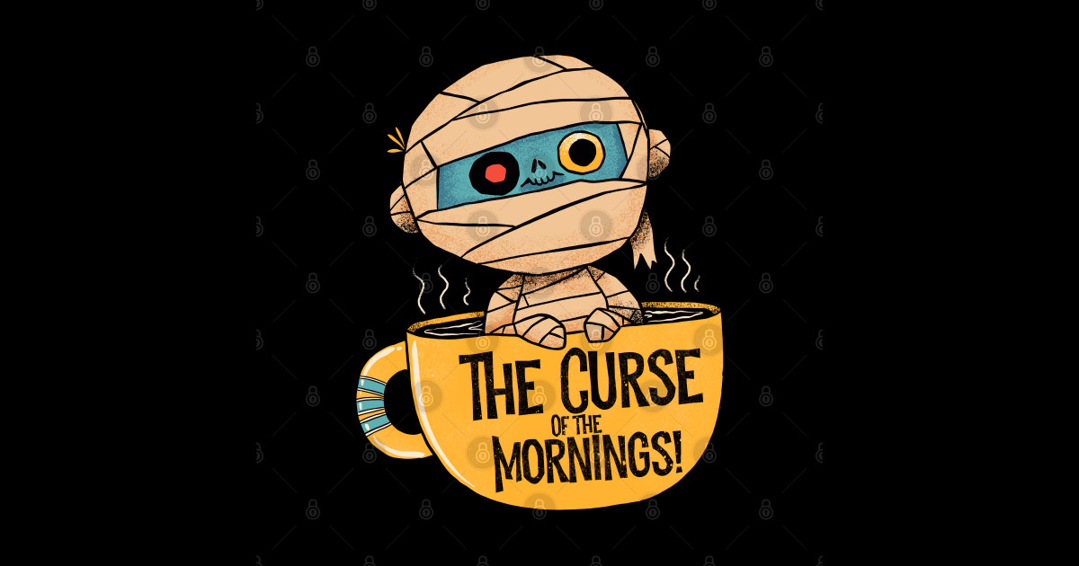 Mummy likes coffee - Mummy Halloween - Sticker | TeePublic