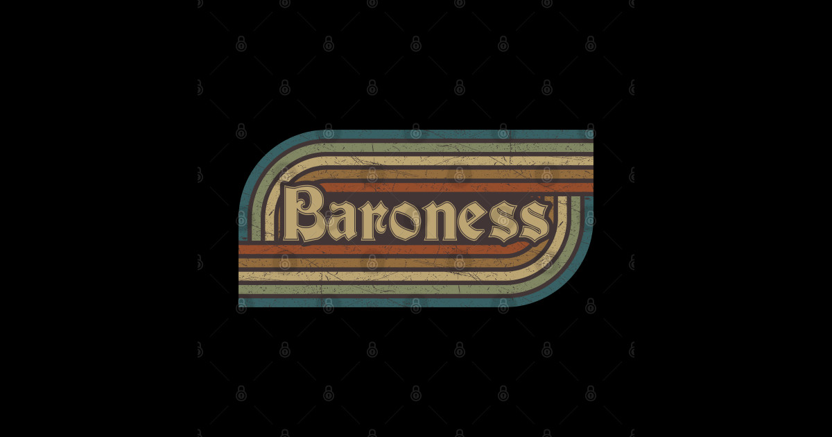 Baroness Vintage Stripes - Musician - Sticker | TeePublic