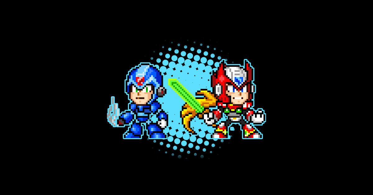 Mega Man X and Zero Pixel - Mega Man X - Posters and Art Prints | TeePublic