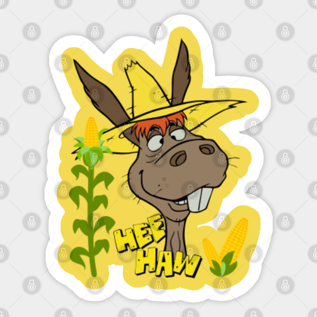 Hee Haw Donkey Vintage - Hee Haw - Sticker | TeePublic