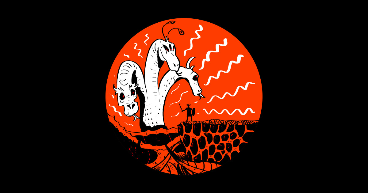 Three Headed Dragon - Three Headed - Sticker | TeePublic