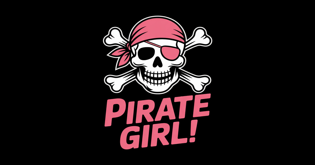 Pirate Skull Girls Pirate Girl - Pirate Skull Girls Pirate Girl ...