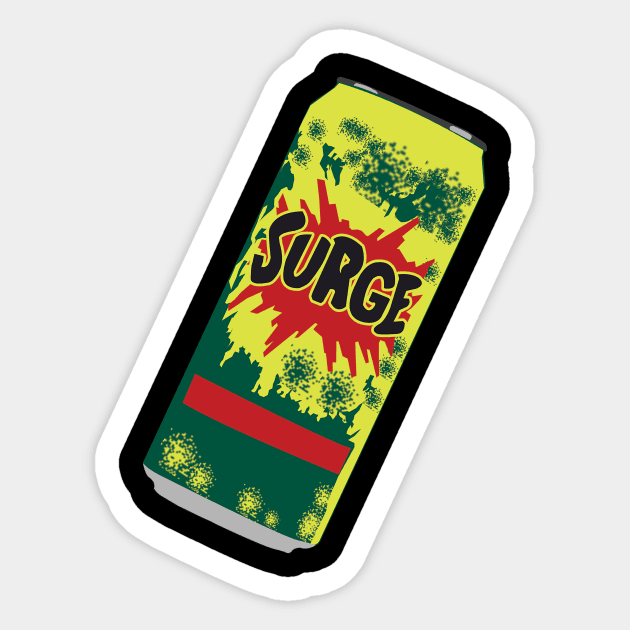 Surge 90s Drink Nostalgia - Surge - Sticker | TeePublic