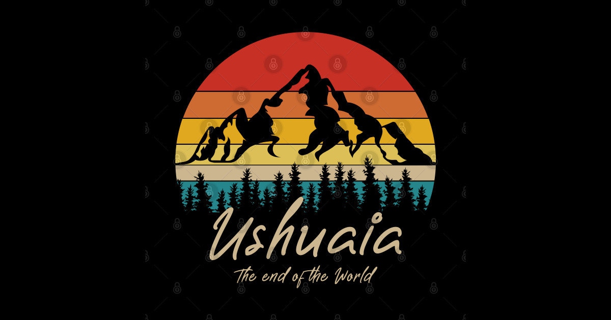 USHUAIA - ORIGINAL DESIGN - Ushuaia - Sticker | TeePublic