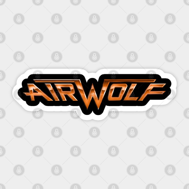 Airwolf // 80s Style Fan Art Design - Airwolf - Sticker | TeePublic