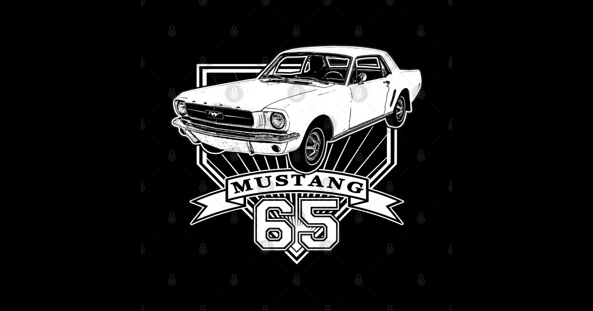 65 Mustang Coupe - 65 Mustang Coupe - Sticker | TeePublic