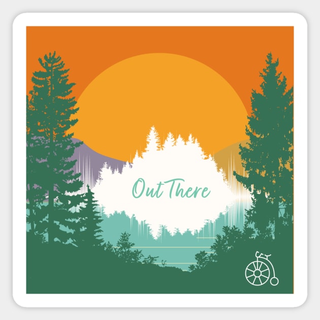 Out There Logo - Out There - Sticker | TeePublic