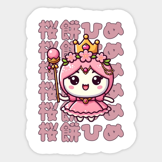 Kawaii Mochi Princess - Cute Mochi - Sticker | TeePublic