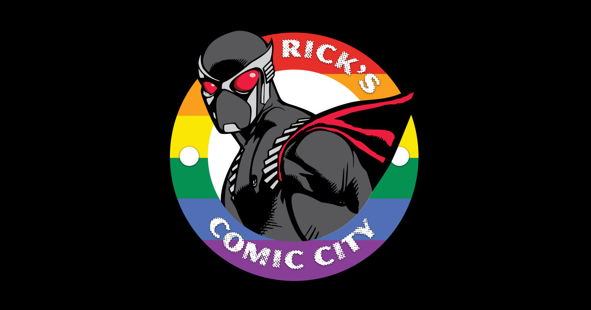 Rick's Comic City Logo 3 - Pride - Posters and Art Prints | TeePublic
