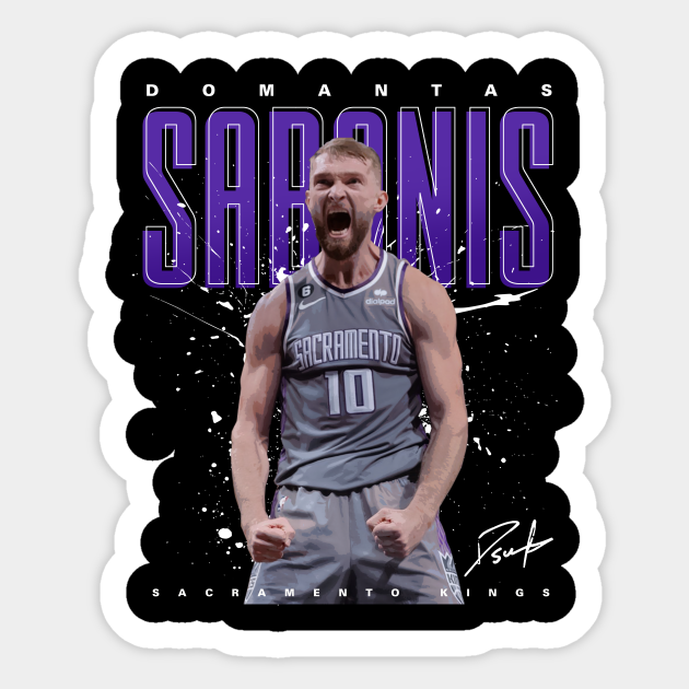 Domantas Sabonis - Domantas Sabonis Sacramento Kings - Sticker | TeePublic