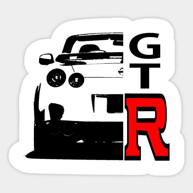 gtr, nissan gtr - Gtr Nissan Gtr - Sticker | TeePublic