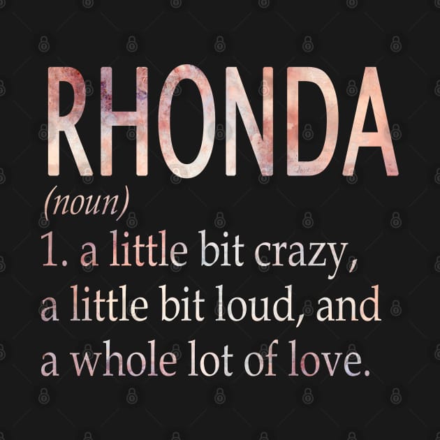 Rhonda Girl Name Definition - Rhonda - T-Shirt | TeePublic