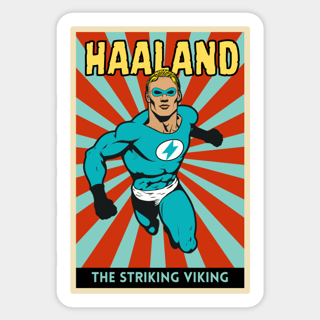 The Striking Viking - Vintage Football - Sticker | TeePublic