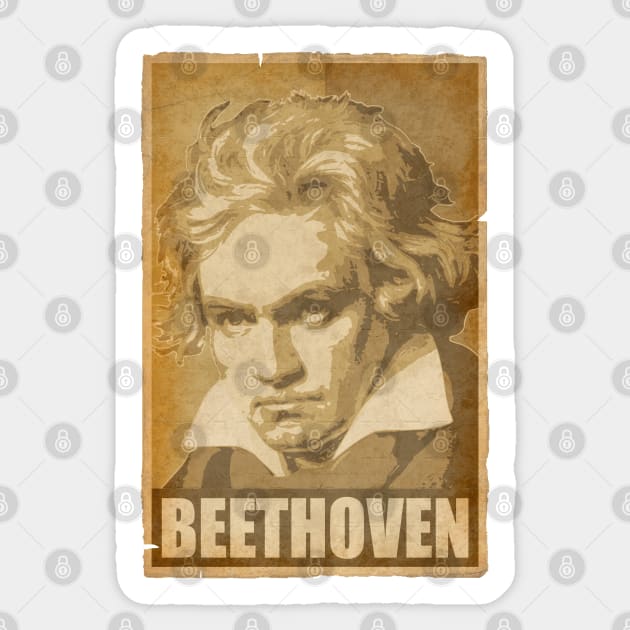 Beethoven Propaganda Pop Art - Beethoven - Sticker | TeePublic