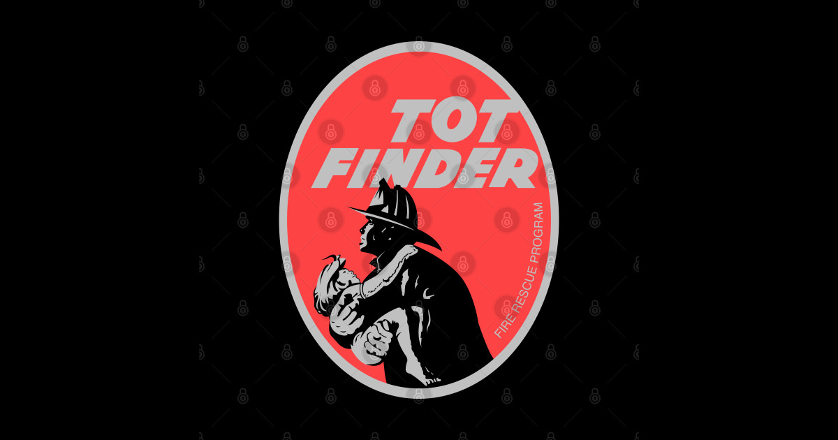 Tot Finder Retro Fire Rescue - Tot Finder - Tapestry | TeePublic