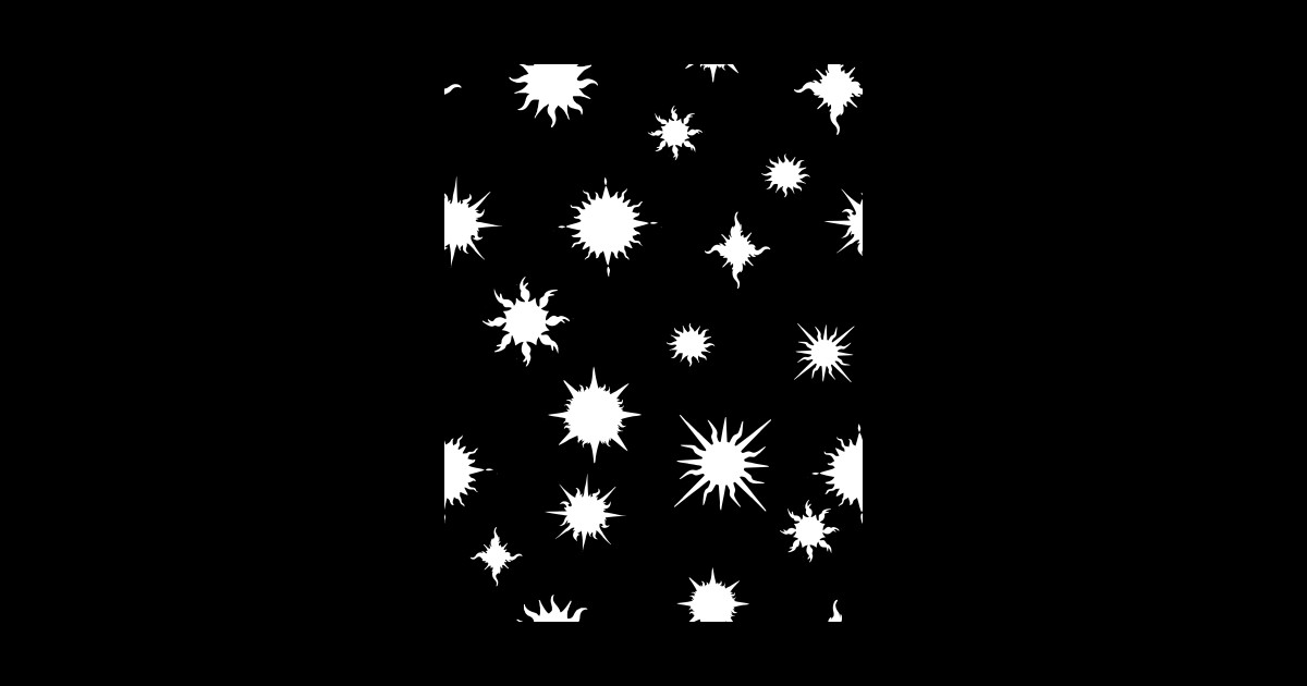 Gothic White Stars Pattern - Goth Stars - Posters and Art Prints ...
