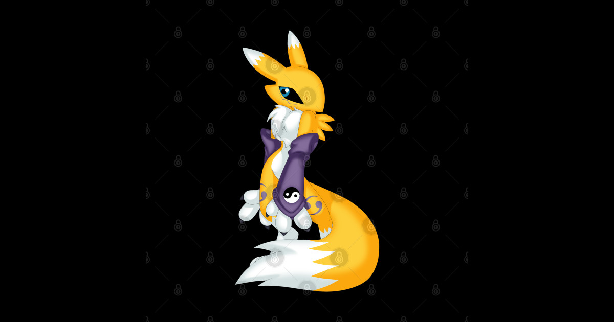 Cute Little Renamon - Digital Monsters - Sticker | TeePublic