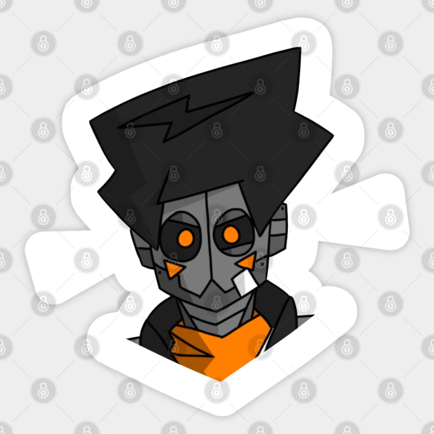 Cyborg robot - Cyborg - Sticker | TeePublic