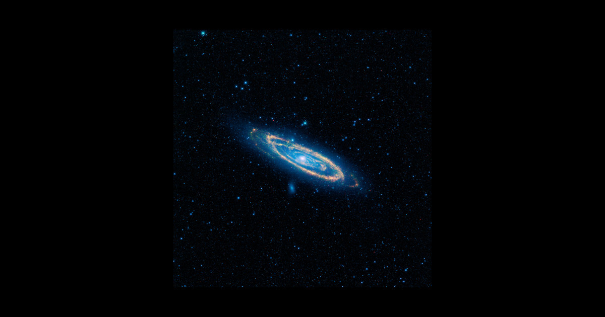 Wide-field infrared view of the Andromeda Galaxy - Andromeda - Sticker ...