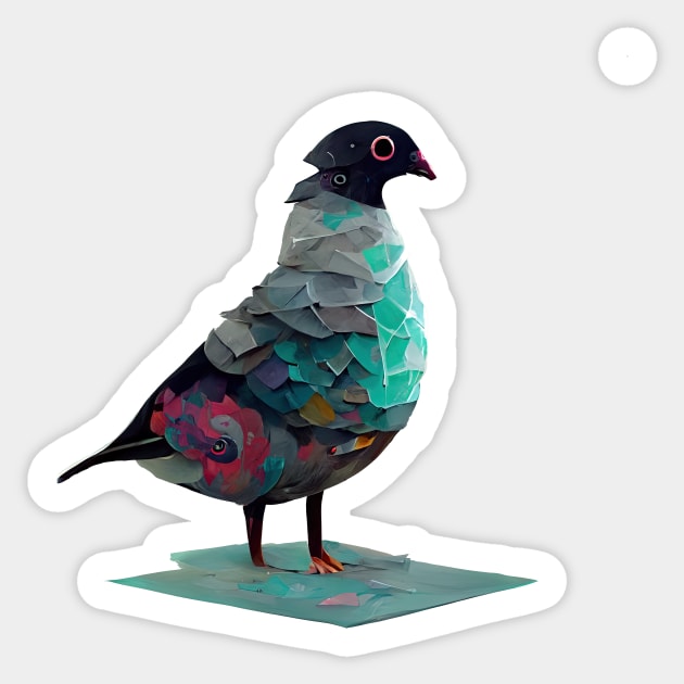 Petey the Pigeon - Pigeon - Sticker | TeePublic
