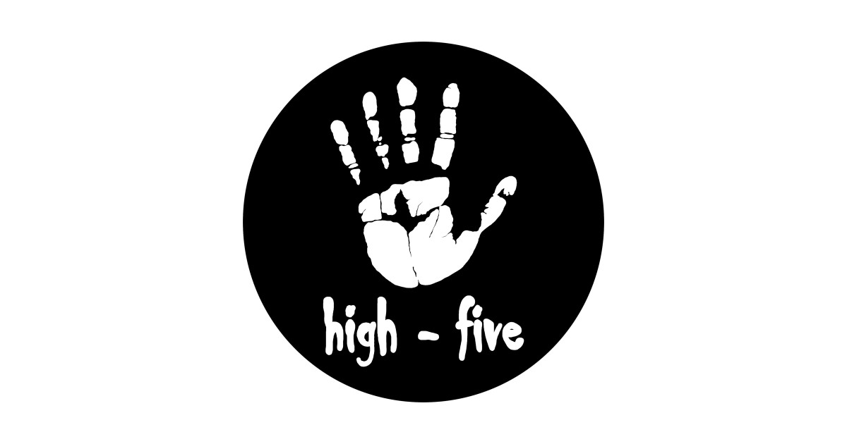 High five - Hand Print - T-Shirt | TeePublic