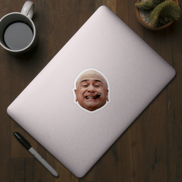 Danny Devito as Mini Me - Danny Devito - Sticker | TeePublic