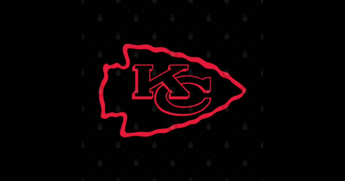 kansas city chiefs Simple logo - Chiefs - Sticker | TeePublic