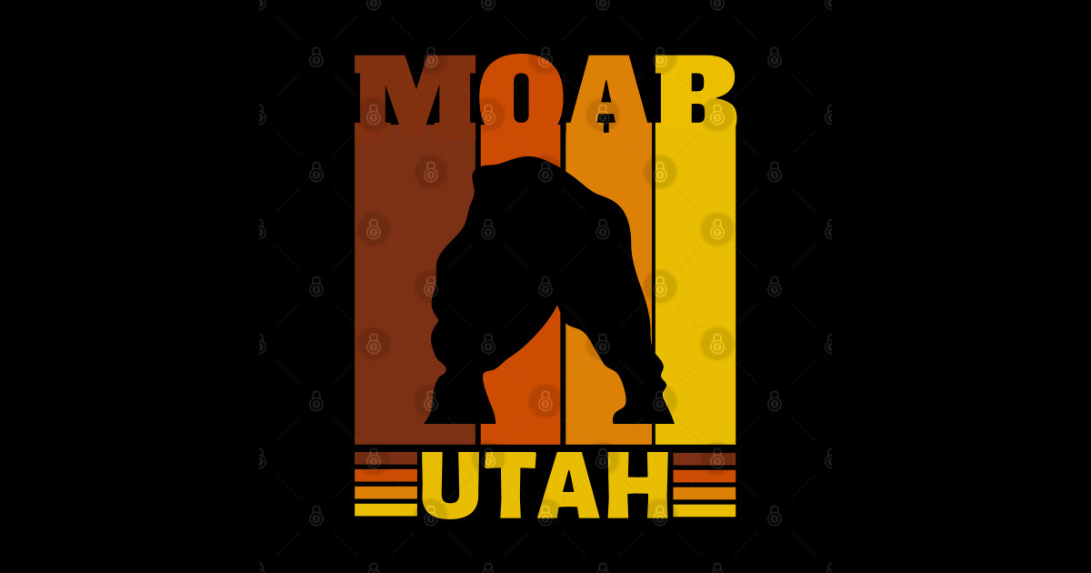 Retro Moab Utah - Moab Utah - Sticker | TeePublic