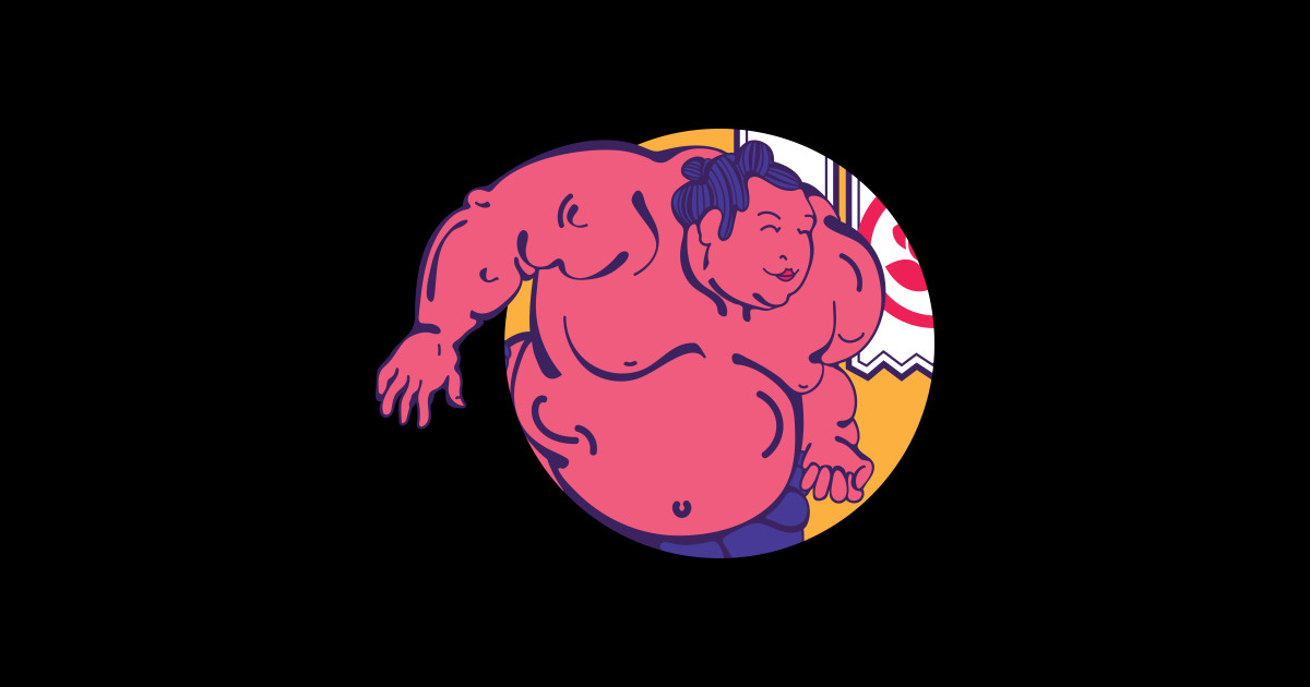Sumo Wrestler - Sumo Wrestle - Sticker | TeePublic