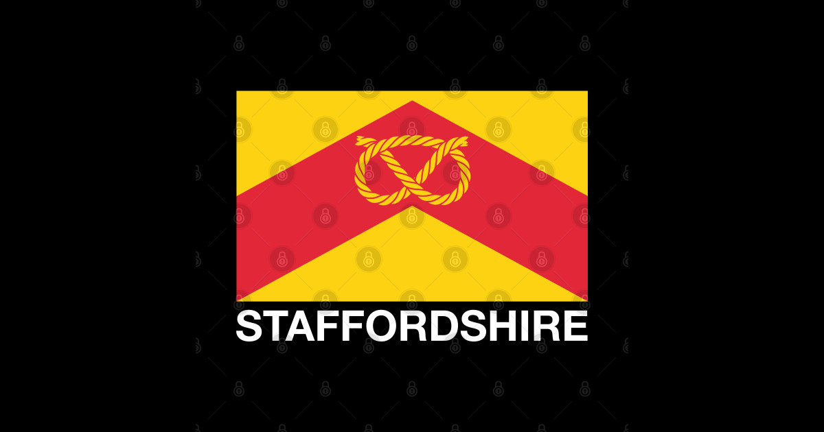 Staffordshire County Flag - England - Staffordshire County Flag - Posters and Art Prints | TeePublic