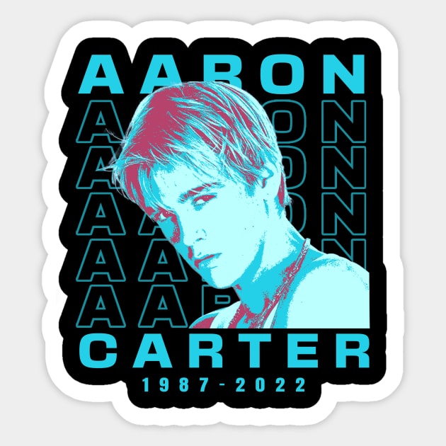 Aaron Carter Vintage - Aaron Carter - Sticker | TeePublic