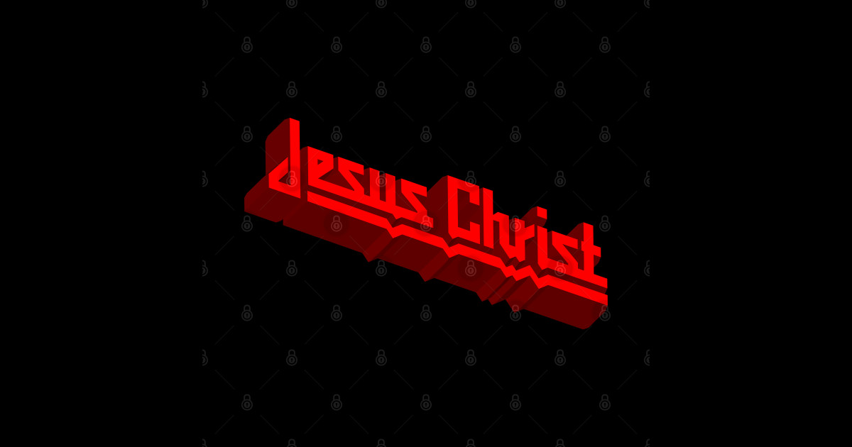 Heavy Metal Jesus Christ - Christian - Sticker | TeePublic