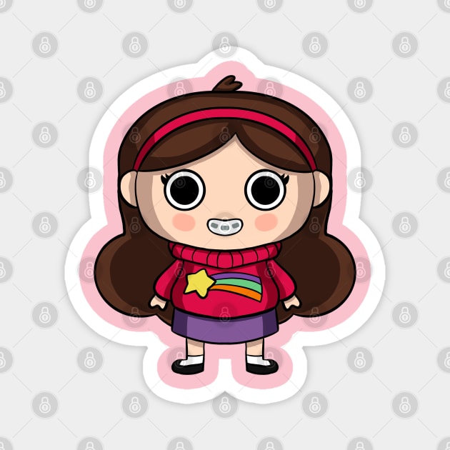 Mabel Chibi - Gravity Falls - Magnet | TeePublic