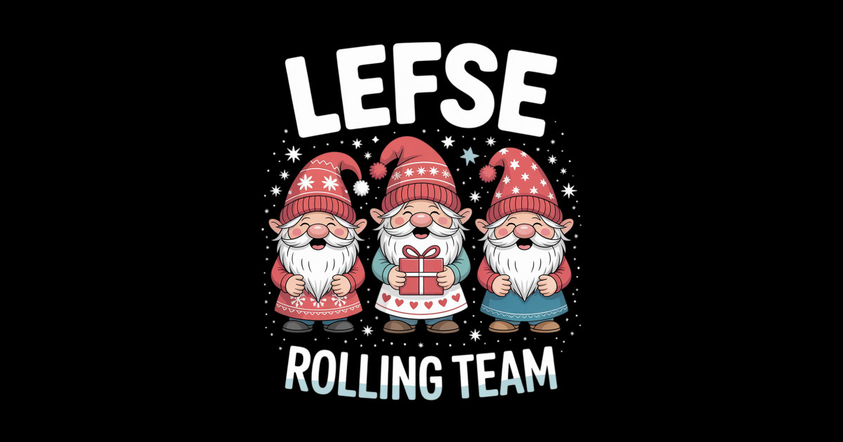 Lefse Rolling Team Christmas Gnome Baking Tomte Xmas - Christmas Gnome ...