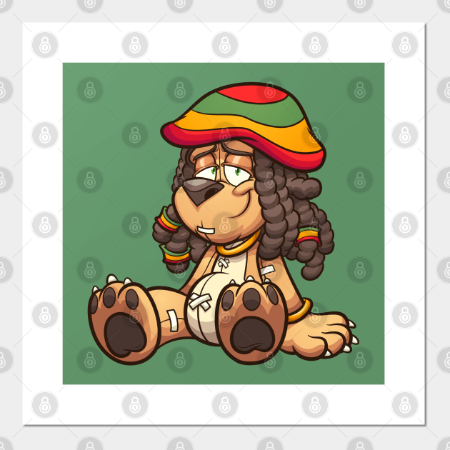 Rastafarian bear - Rastafarian - Posters and Art Prints | TeePublic