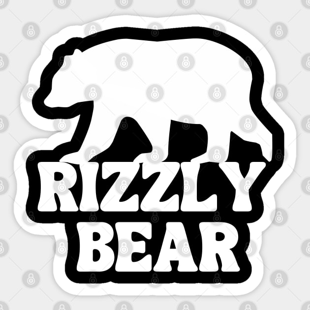 Rizzly Bear - Rizz - Sticker | TeePublic