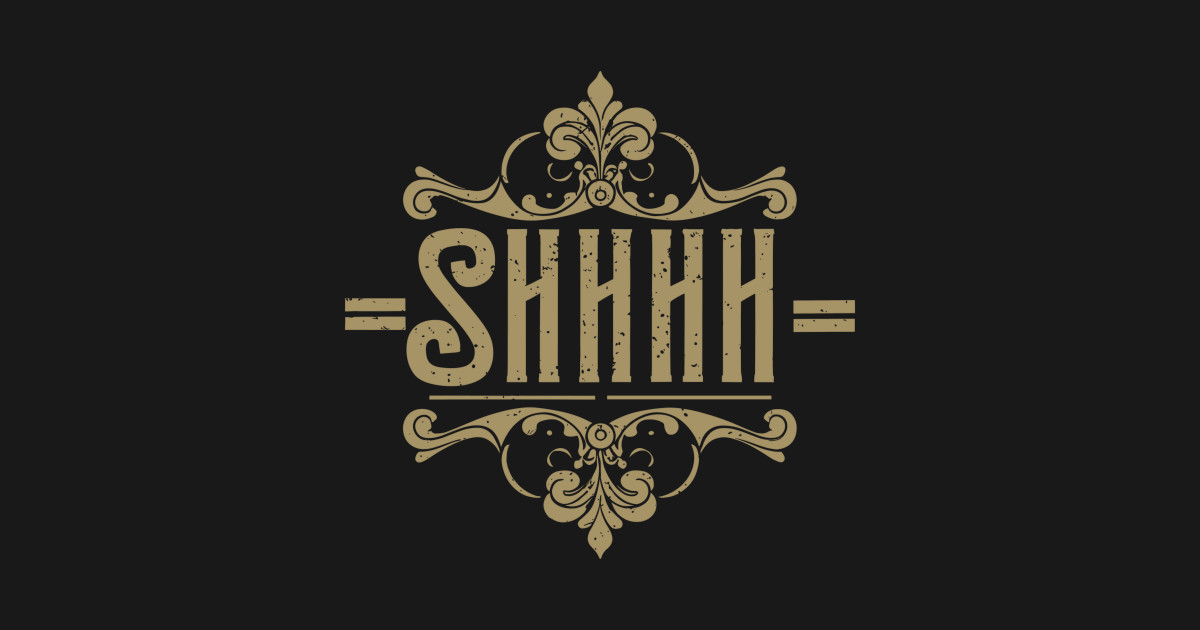 Shhh - Minimalist Typography Design - Minimalist - T-Shirt | TeePublic