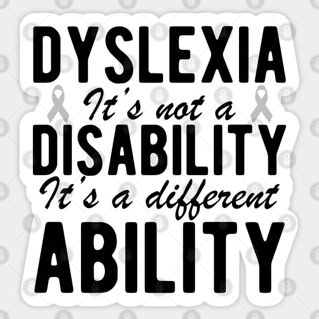 Dyslexia it's not a disability it's a different ability - Dyslexia ...